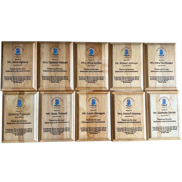 Wooden Award Plaque with Stand - Ella Kay Studio